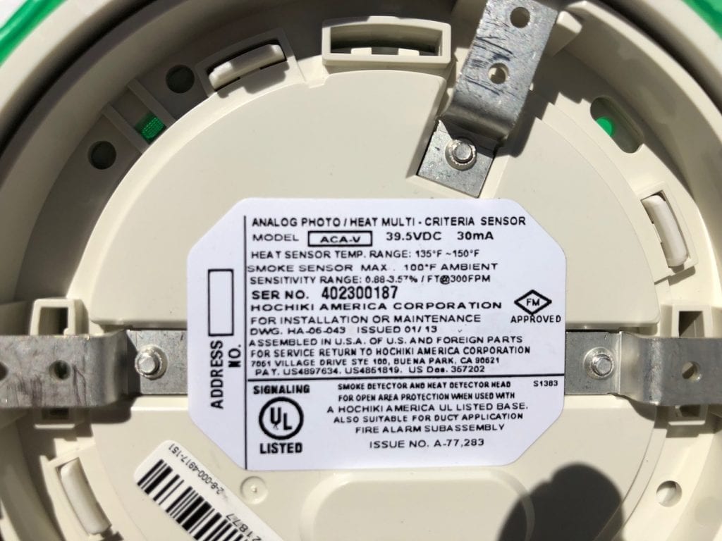 Hochiki ACA-V Multi Criteria Smoke Detector | Save More on Fire Alarm Parts