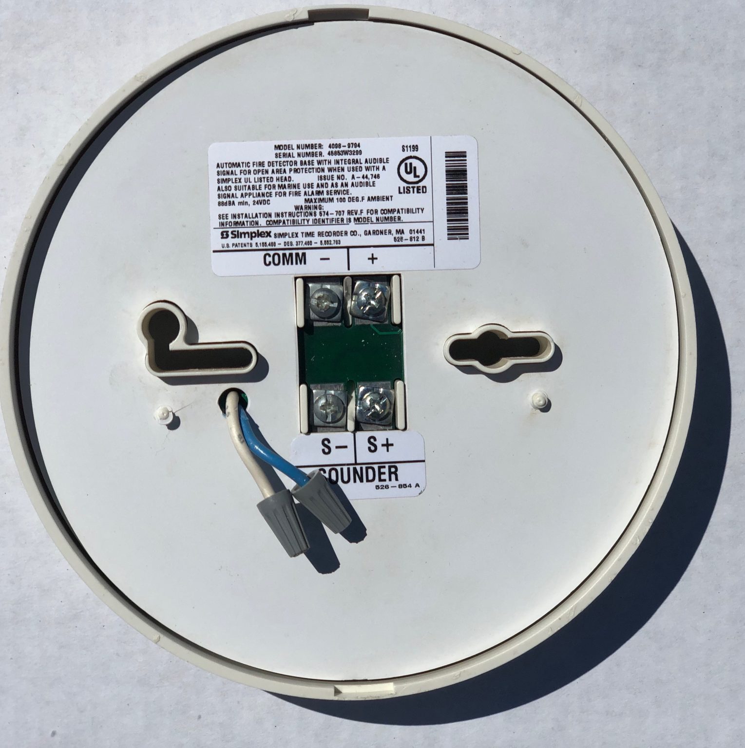 Simplex 4098-9792 Sensor Base | Save More on Fire Alarm Parts