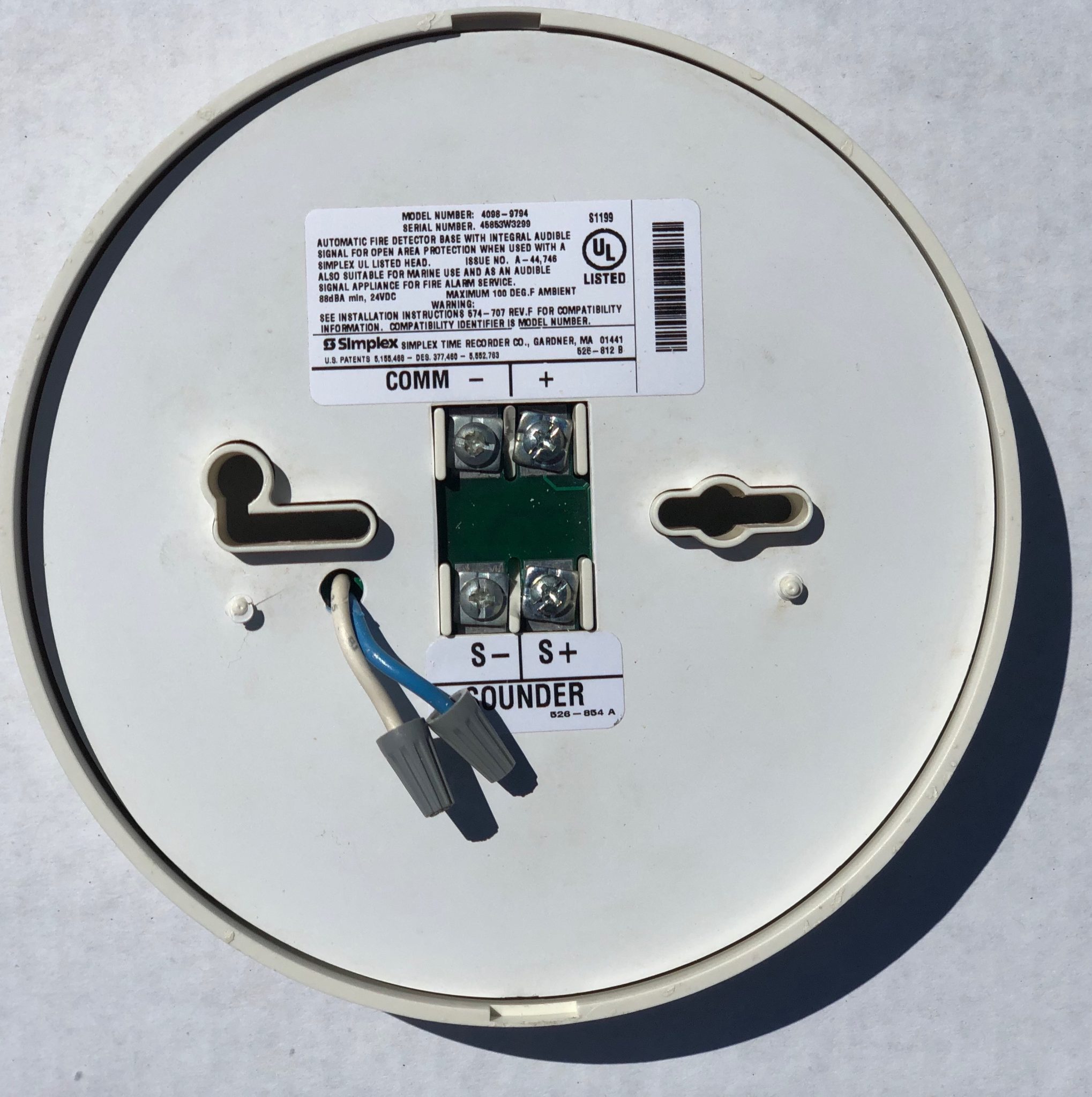 Simplex 4098-9792 Sensor Base | Save More on Fire Alarm Parts